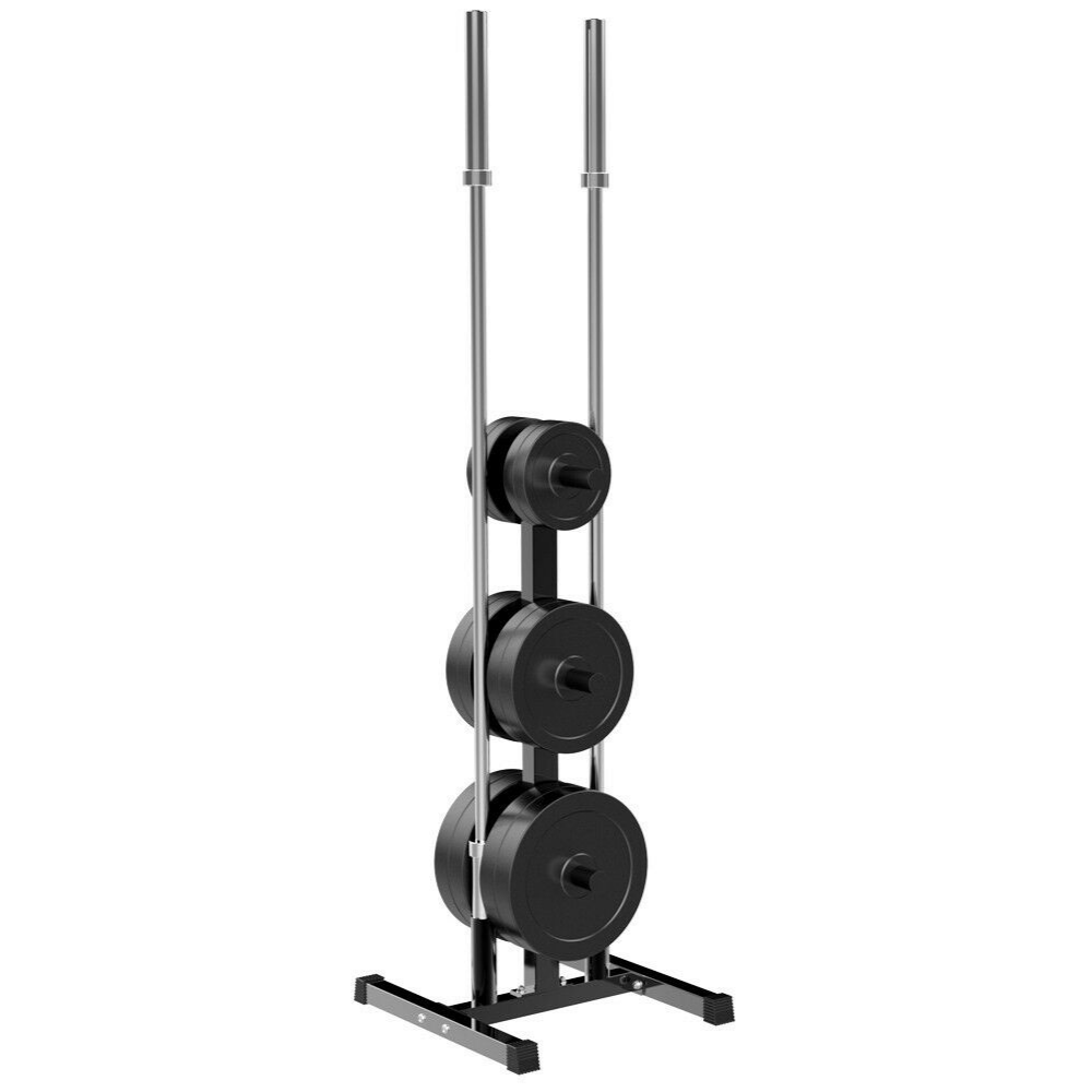 Heavy Duty Weighted Bumper Plate Storage Tree Rack 2"– Zincera