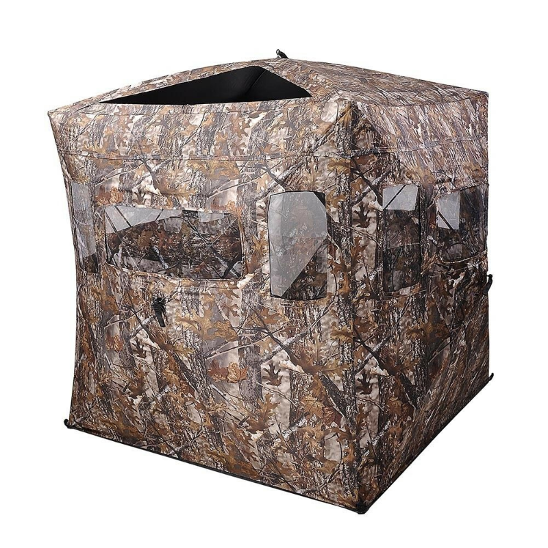 Portable Hunting Pop Up Ground Box Blind– Zincera