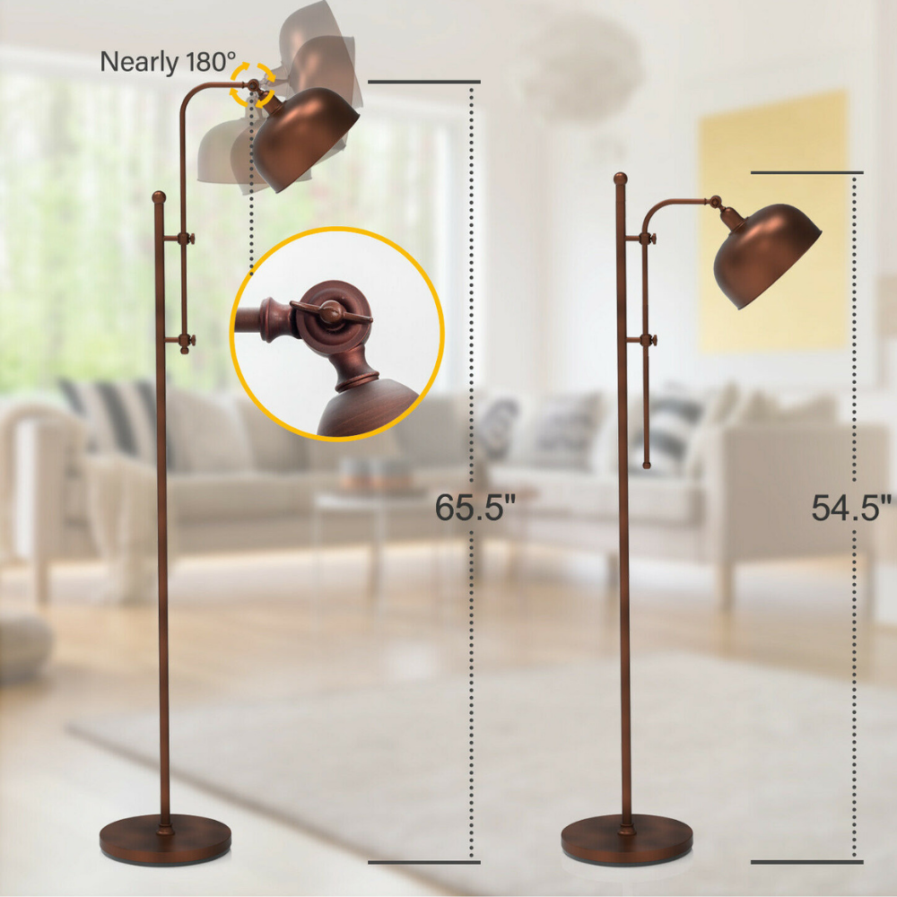 Modern Industrial Standing Light Floor Lamp– Zincera