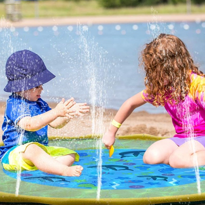 Kids Inflatable Sprinkler Backyard Splash Pad Mat– Zincera