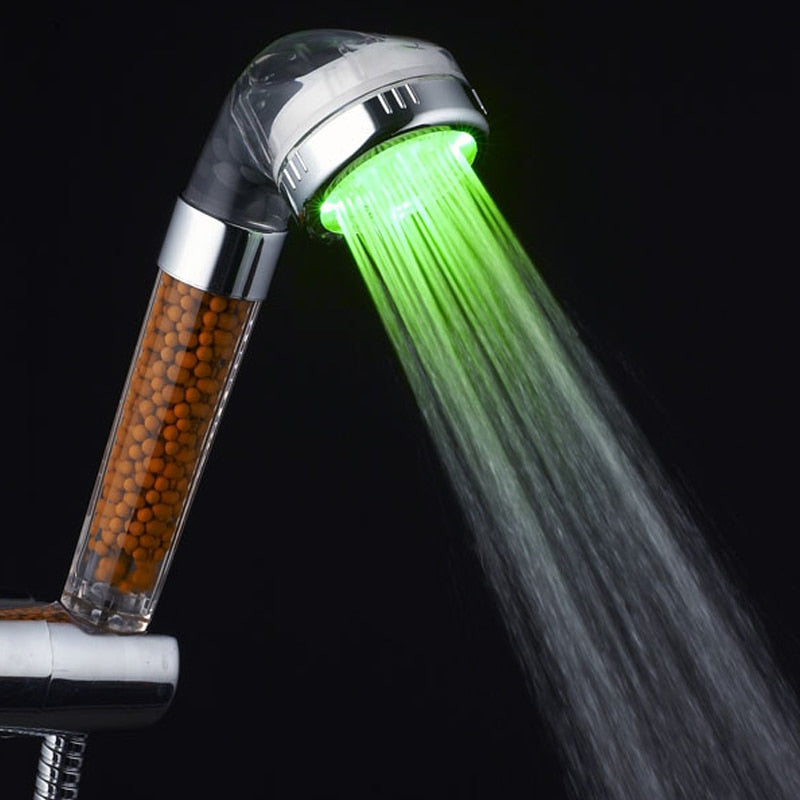 LED High Pressure Handheld Shower Head With Lights– Zincera